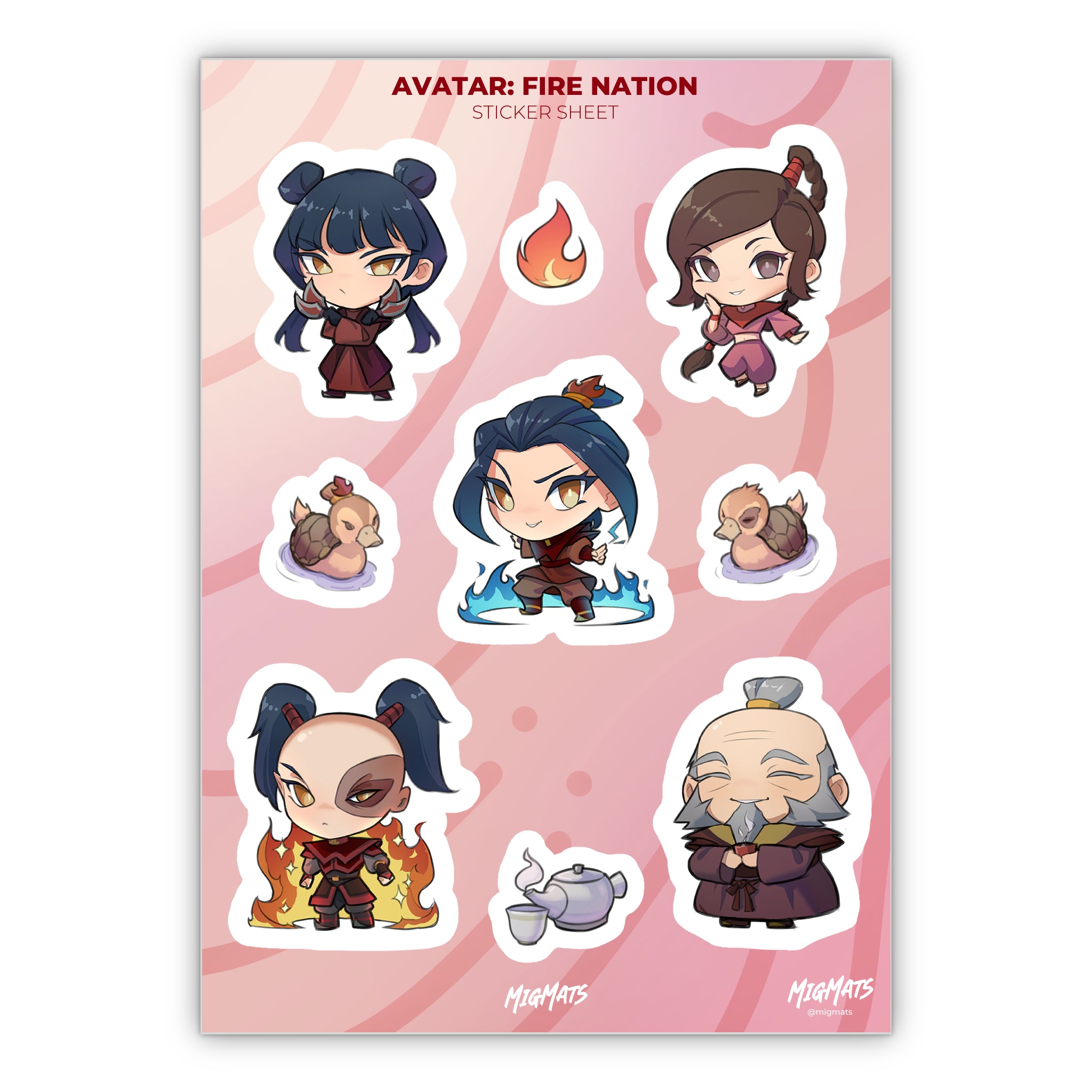 Fire Nation Sticker Sheet – migmats